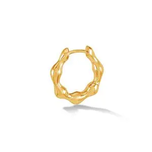 DOWER & HALL Single Waterfall Hinged Hoop Earring - Gold