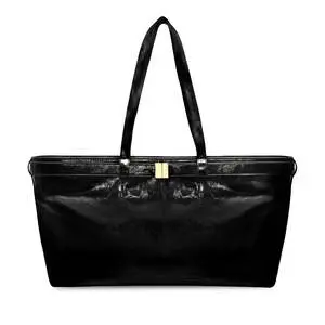 APATCHY LONDON Esme Crinkle Patent Bag - Black