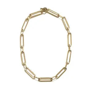 OUTOFOFFICE Paperclip Link Chain Necklace - Gold