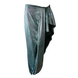 FORMULA S7 Shimmer Asymmetrical Sarong Skirt - Blue