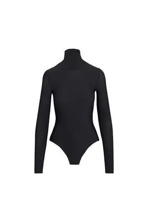 Commando Butter Turtleneck Bodysuit - Black