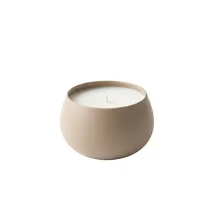 VILLA ABURI Mini Scented Travel Candle: Savannah Daze With Cotton Wick - Gold
