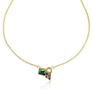 EVER JEWELLERY Anchor Necklace - Gold
