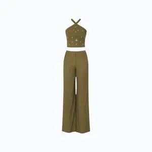 High Rise Linen Pants and Top Sets