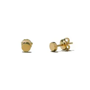 ONI Round Stud Earrings - Gold
