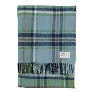 ARAMINTA CAMPBELL Beech Dappled Skies Lambswool Throw - Blue