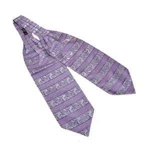DAVID WEJ Self Tie Paisley Cravat - Purple
