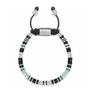 NIALAYA JEWELRY Eclipse Disc Bracelet - Blue