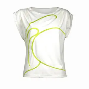 LALIPOP DESIGN Embroidered Cap-sleeve T-shirt - White