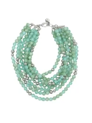 SITA NEVADO Sciame Beaded Necklace - Green