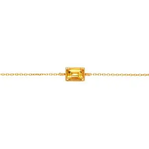 BELINDA JEWELZ Citrine Birthstone Bolo Bracelet - Orange