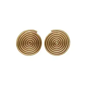 ZEWORKS Doom Brass Earrings - Gold
