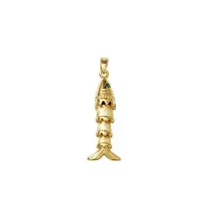 ALEXIE OF ATHENS Lido En Fish Charm - Gold
