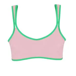 YORSTRULY Neutrals Duet Surf Bikini Top - Pink