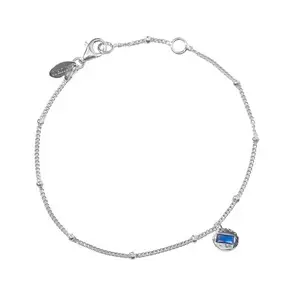 MURU September Birthstone Bracelet - Silver