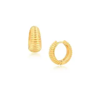 MOON LONDON Hoop Earring - Gold