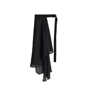 VIRAGO Nyx Layered Waist Cape - Black