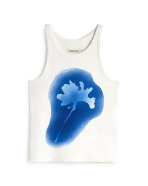 THINKING MU Printed Halter Top