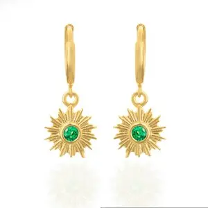 C.J.M Star Huggie Earrings - Gold