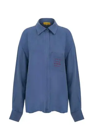 JE TE VEUX Linen Ocean Shirt