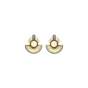 GISSA BICALHO Acrylic Raffia Straw Earrings