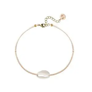 ADRIANA PAPPAS DESIGNS Shell 14k Gold Filled Chain Anklet - Yellow
