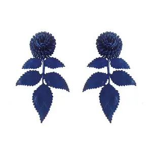 Pat’s Jewelry Leaf Dangle Earrings - Blue