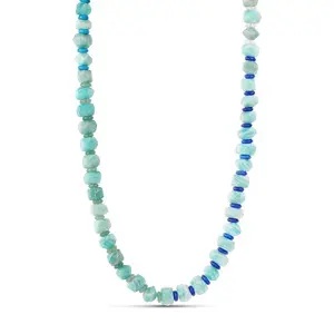 HANNAH B. JEWELRY Ocean Breeze Gemstone Necklace - Blue