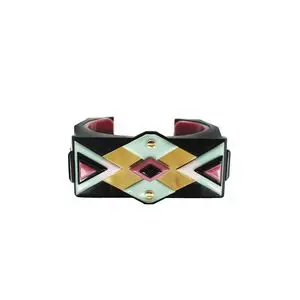 GISSA BICALHO Kuntur Acrylic Cuff Bracelet - Green