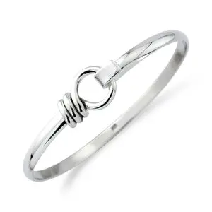 AUREE JEWELLERY Bayswater Rope Bangle - Silver