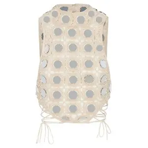 DELFI COLLECTIVE Crochet Knit Set - White