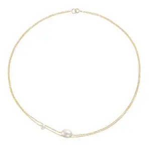 LILY & ROO Layered Pearl Choker - Gold