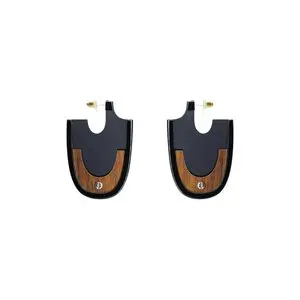 GISSA BICALHO Curve Acrylic Earrings - Black/grey