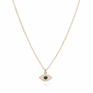 C.J.M Evil Eye Charm Necklace - Gold