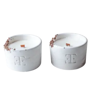 Esti Living Neutrals Moon & Fig Midi Candle Set - White
