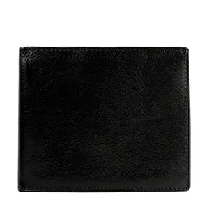 TIME RESISTANCE Leather Bifold Wallet - Daniel Black