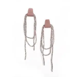 WAIWAI Bliss Beaded Dangle Earrings - Pink