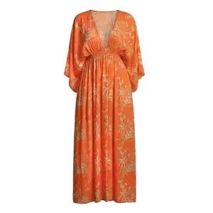 COCO RIKO IBIZA Frances Maxi Kaftan Sunset Leaf