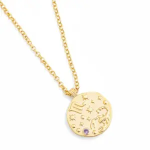 LATELITA Zodiac Scorpio Talisman Necklace - Gold