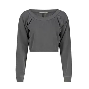 LOVE AND NOSTALGIA Cropped Pigment Sweatshirt