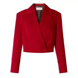 AGGI BY HALEWSKI Heidi Ribbon Cropped Blazer