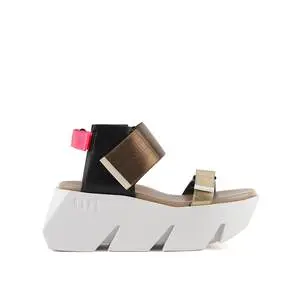 United Nude Flatform Sandals - White/black