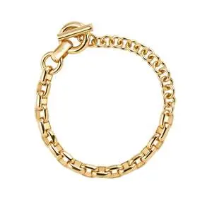 BALLINGER Belcher T-bar Chain Bracelet - Gold