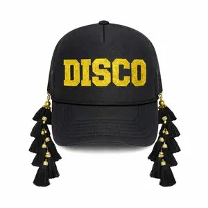 JULIA CLANCEY Disco Glitter Trucker Cap - Black