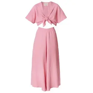 ITALIA A COLLECTION Organic Cotton Pant Set - Pink