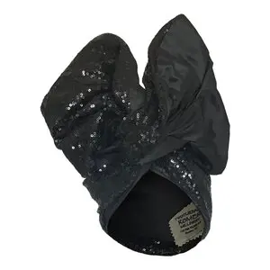 ROMER MILLINERY Sequin And Silk Twisturban Turban - Black