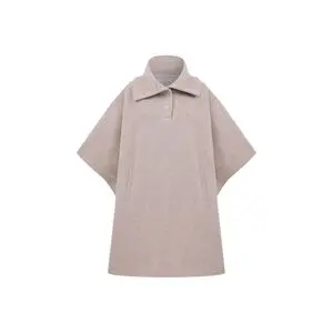 NAZLI CEREN Jarine Wool Blend Poncho