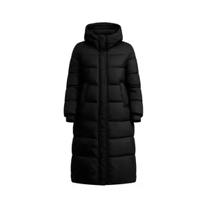 TANTRA SPAIN SL Quilted Coat With Non-detachable Hood - Black