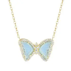 KAMARIA Mini Butterfly Necklace - Gold