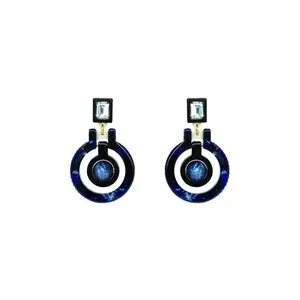 GISSA BICALHO Handmade Nebula Hoop Earrings